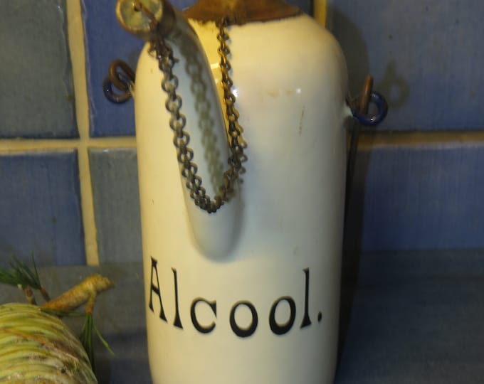 French Antique Enamel ALCOOL Petrol Canister/container/ Collectible ...