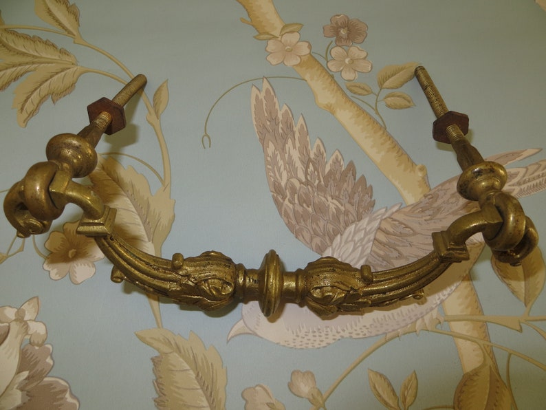 Single French Antique Brass Desk Handle...circa 1900s. - Etsy