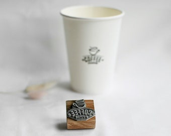 Coffee Cup Stamp - Etsy