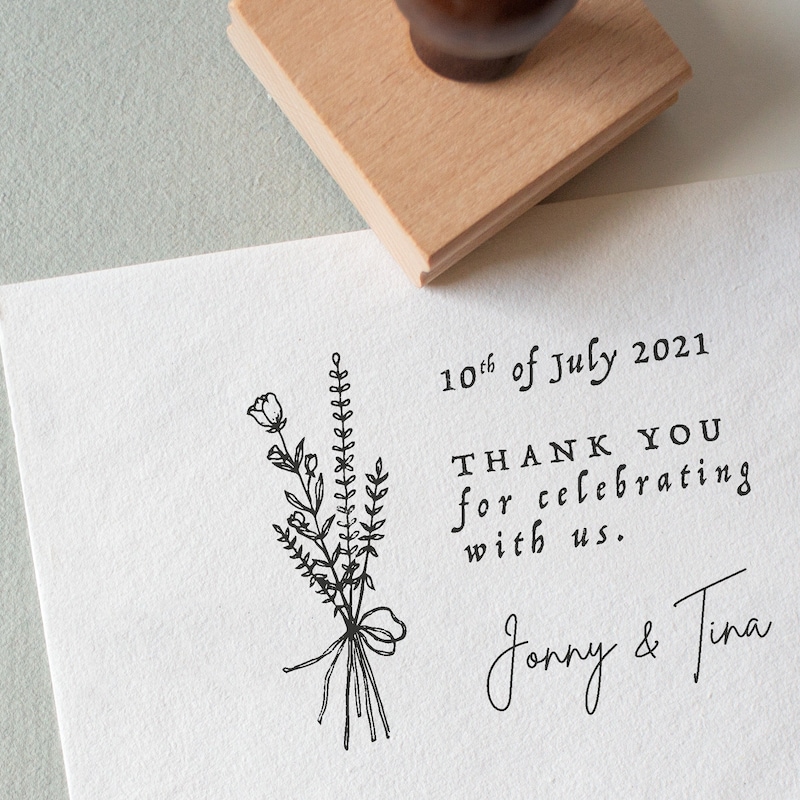 Thank You Stamp - Etsy