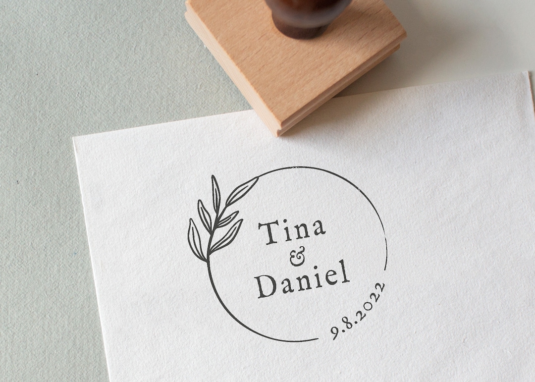 Custom Wedding Stamp, Bridal Shower Wedding Stamp, Personalized Wedding ...