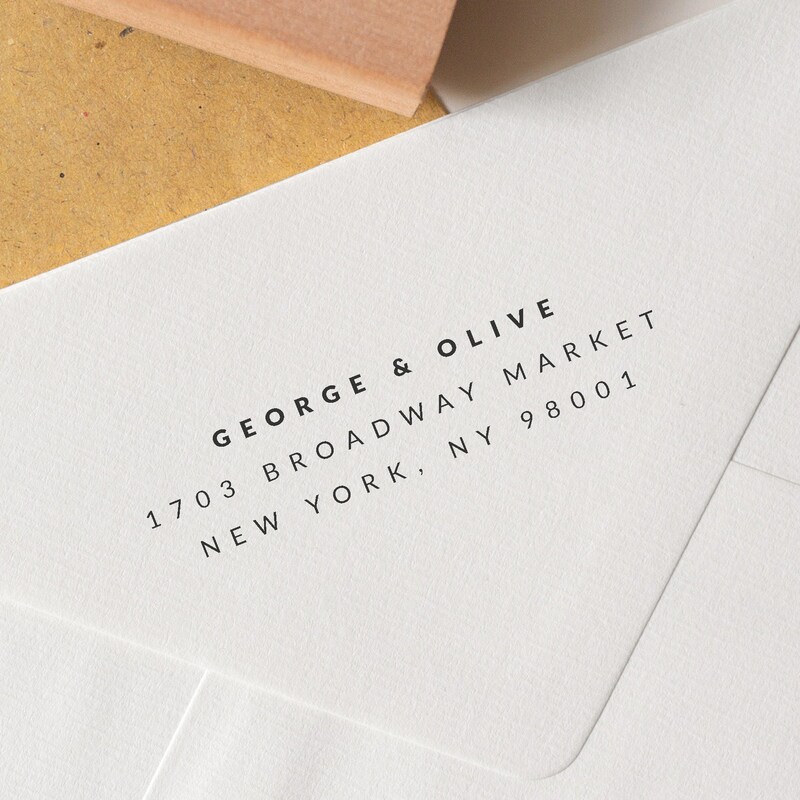 Rubber Address Stamp - Etsy