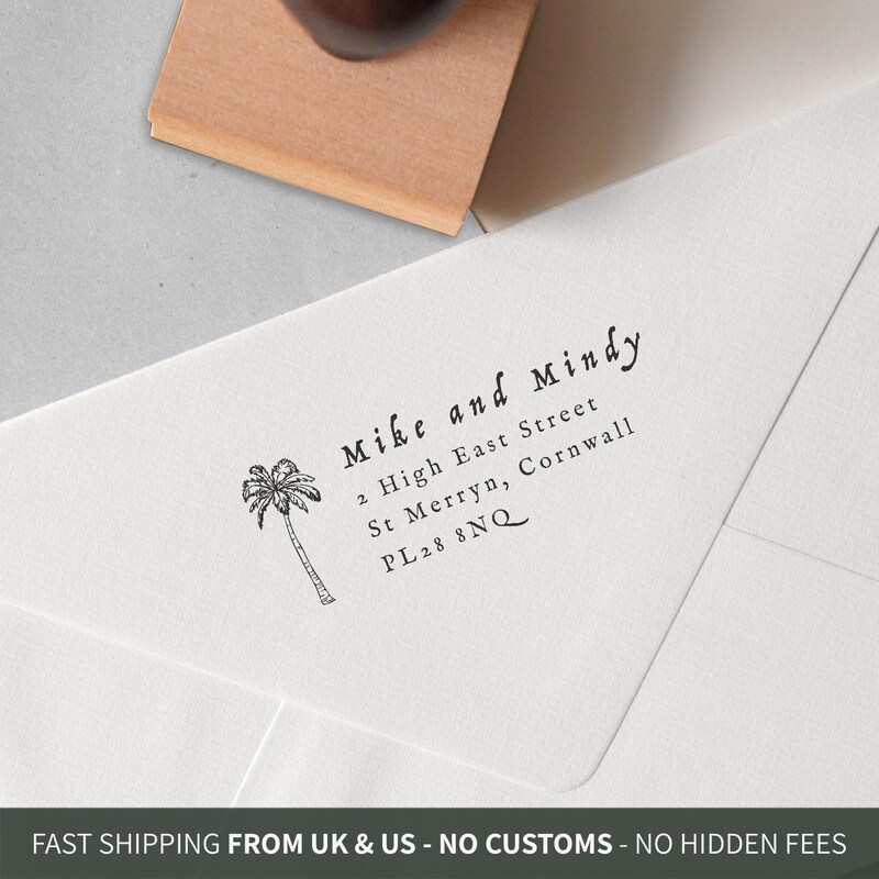 Palm Tree Stamp - Etsy