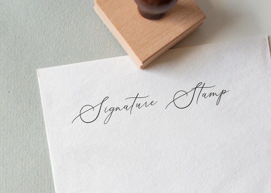 Custom Signature Stamp, Self-inking Name Stamp, Name Stamp, Calligraphy ...