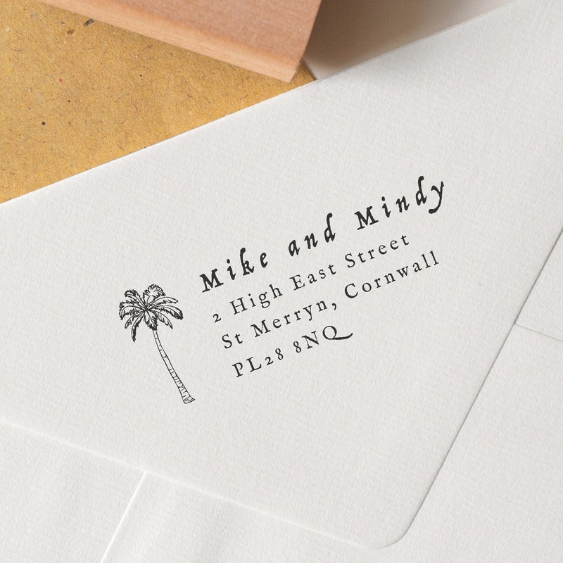 Palm Tree Stamp - Etsy