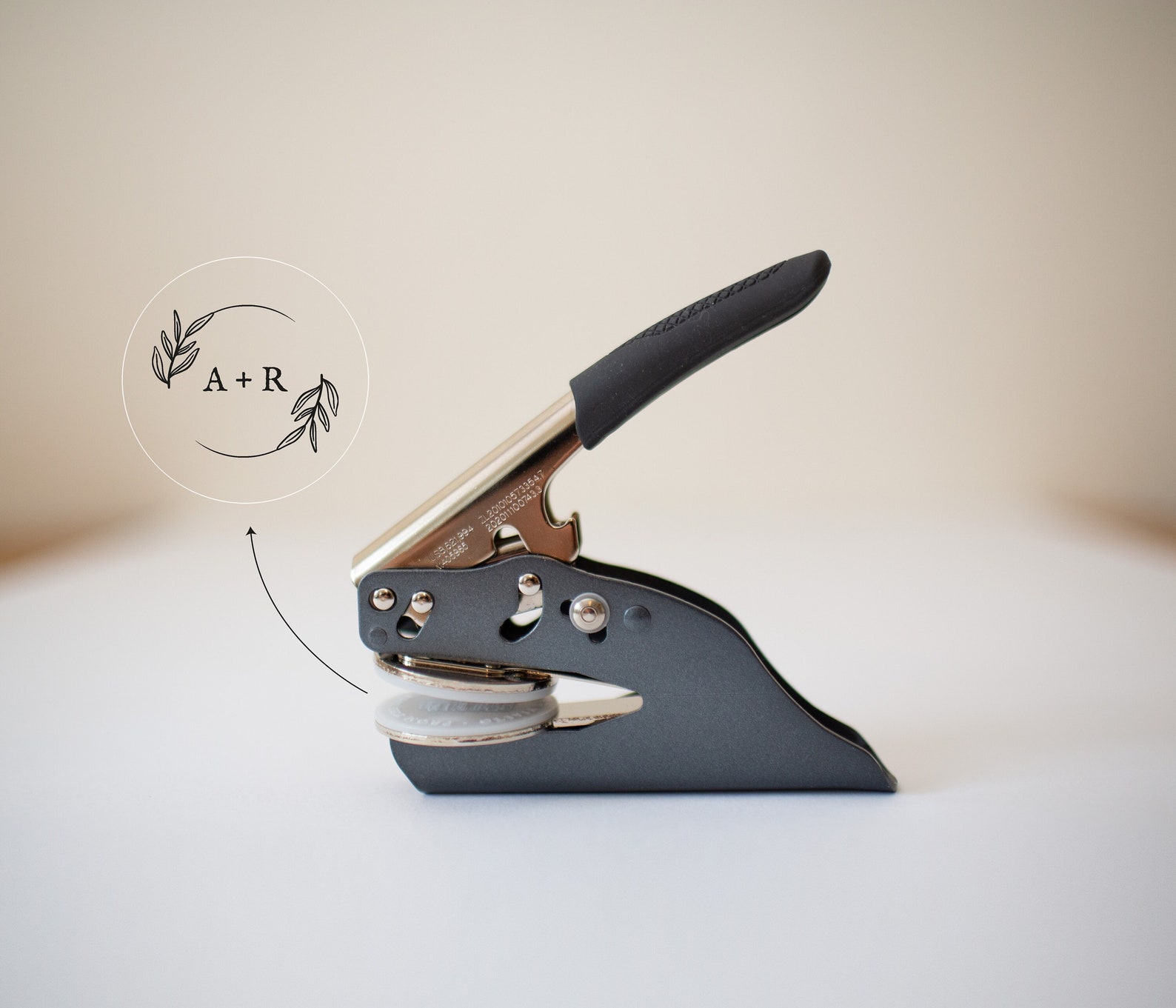 Personal Wedding Embosser Stamp, Custom Wedding Embosser, Custom ...