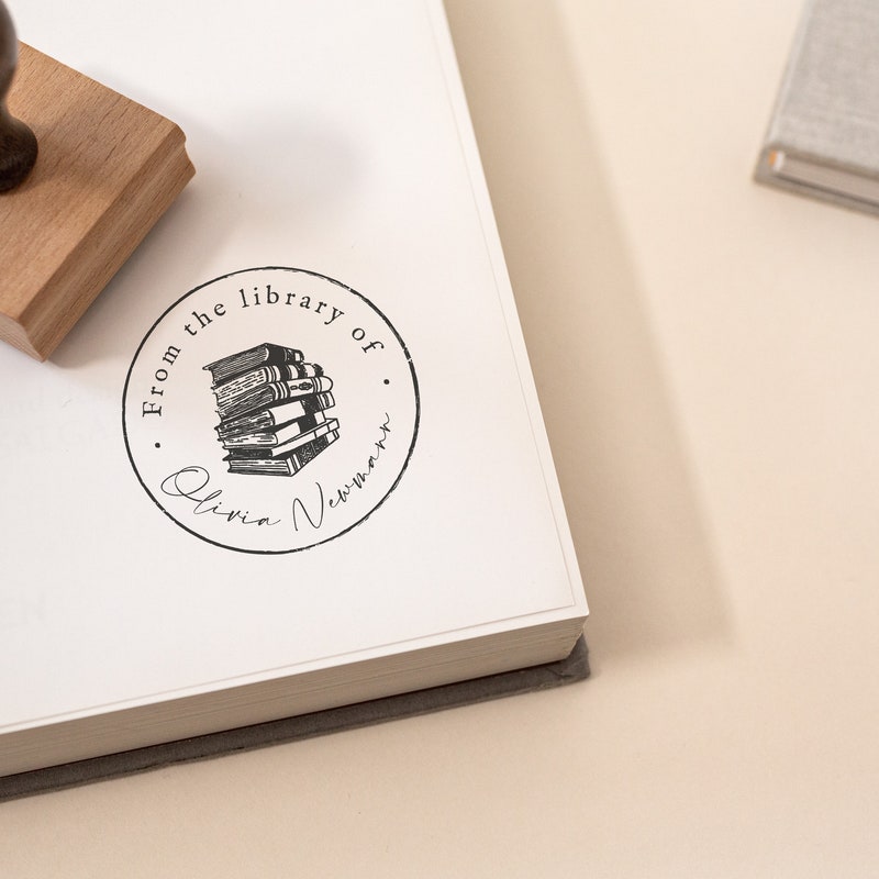 Personalized Book Stamps - Etsy