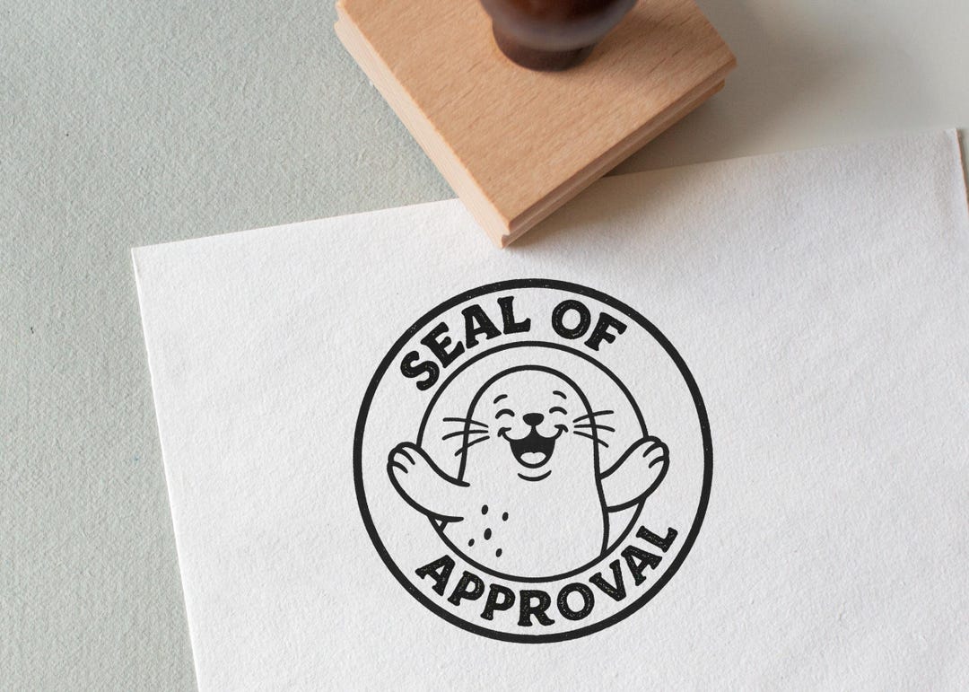 Seal of Approval Teacher Stamp, Motivational Classroom Rubber Stamp - Etsy