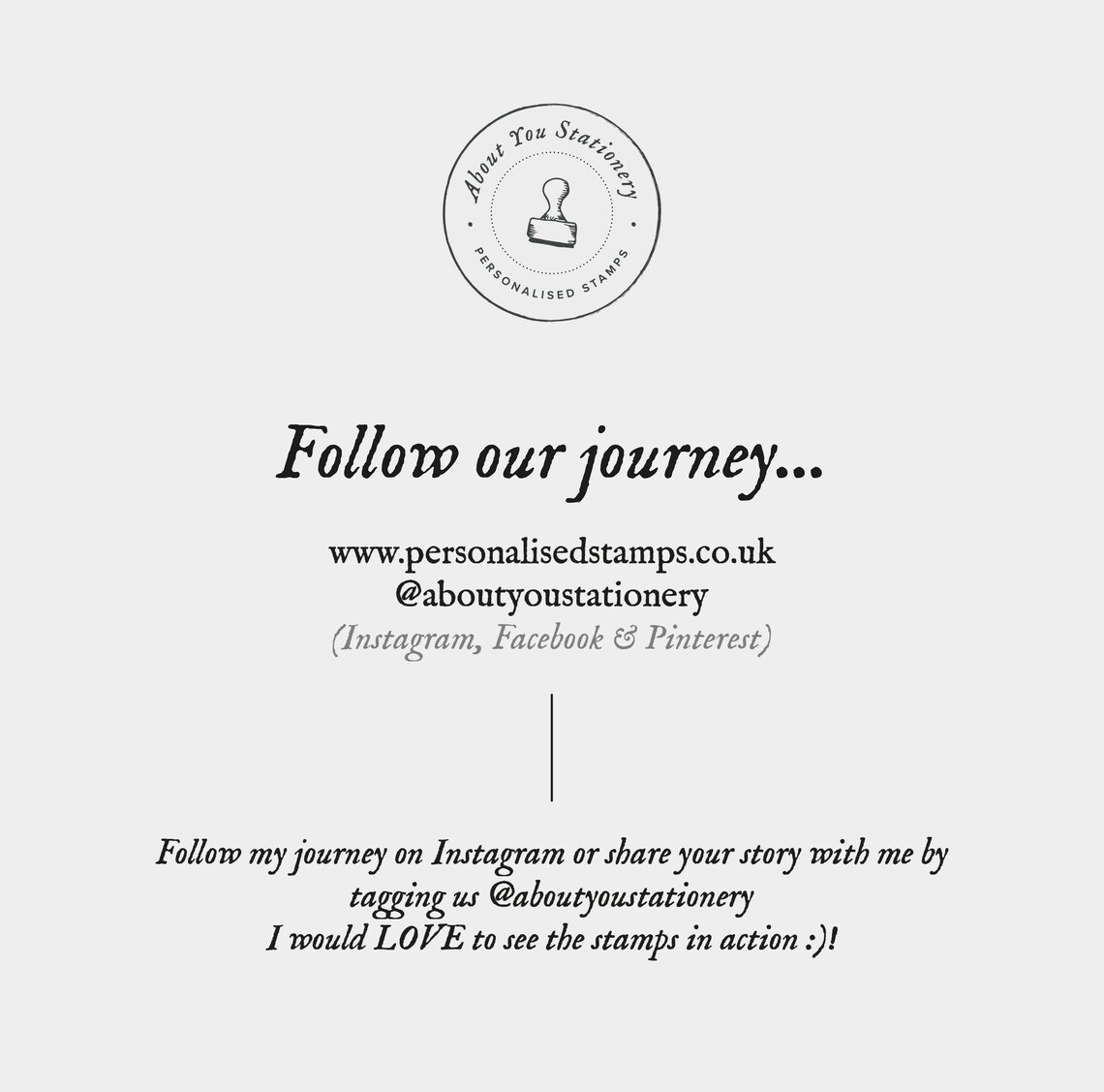 Personalized Stamp Gift Voucher - Eco-friendly Stationery - Etsy