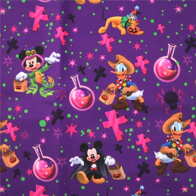 Disney Halloween Fabric Fat Quarter Yard - Etsy