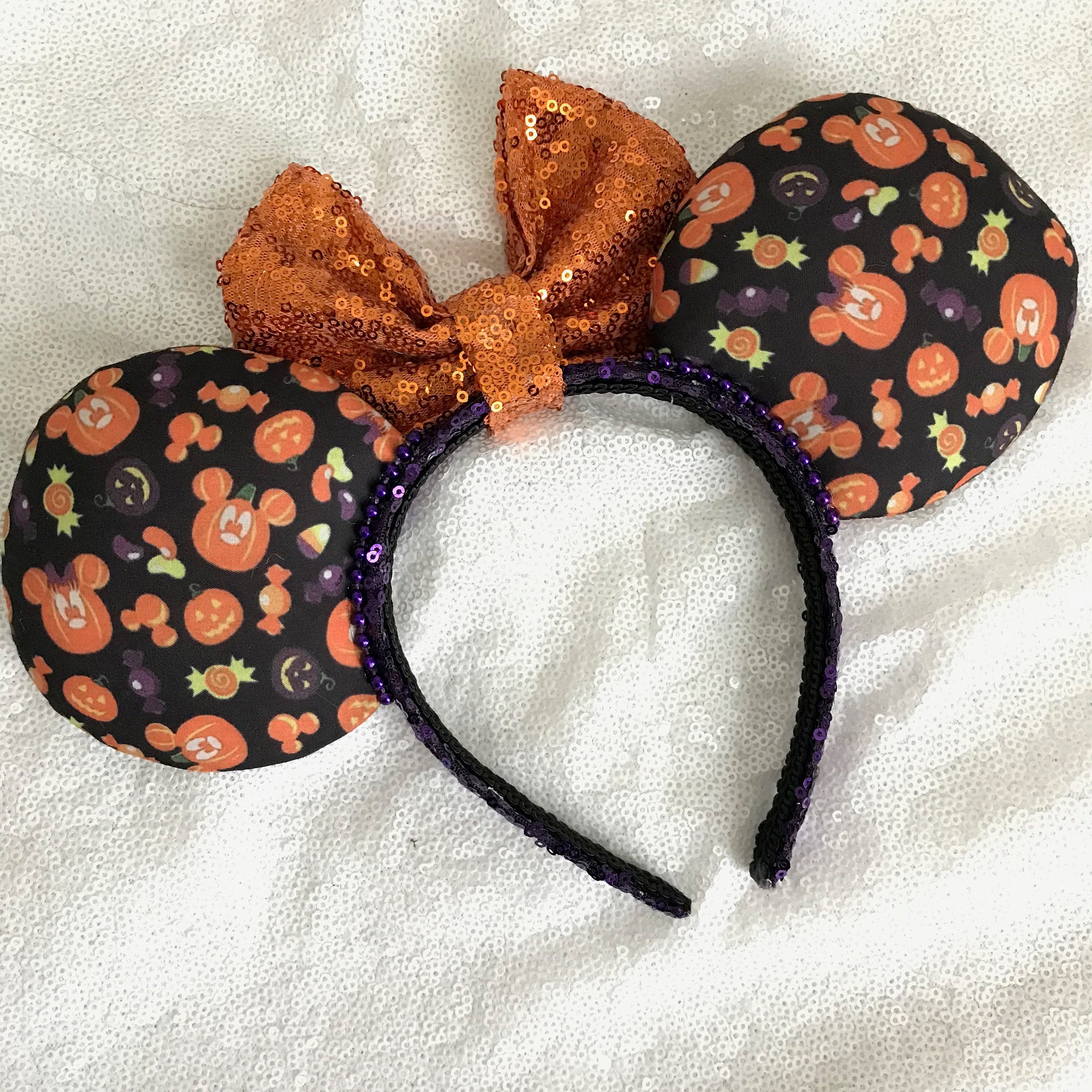 Mickey Pumpkin Halloween Minnie Mouse Ears - Etsy