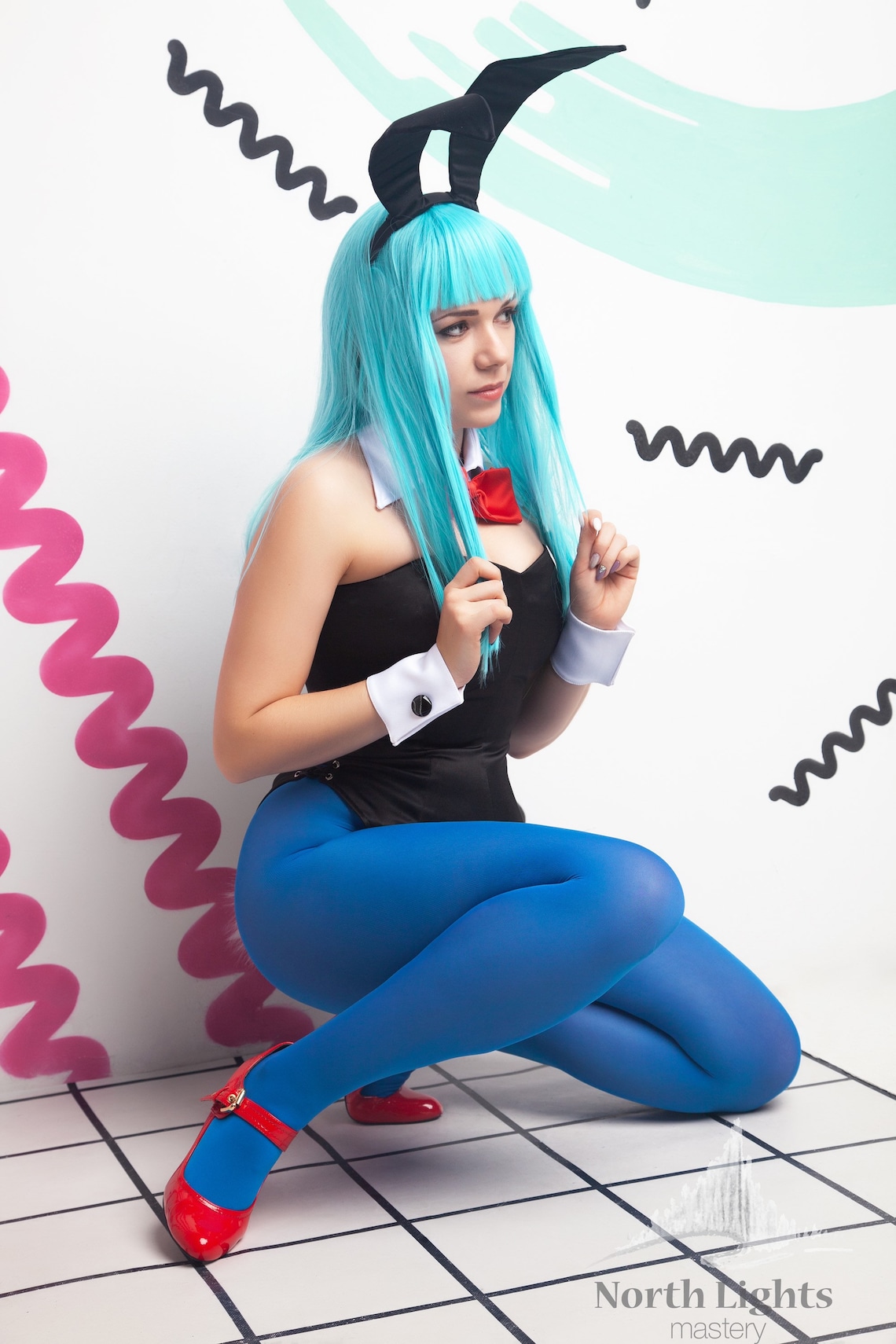Bulma Bunny Girl Bodysuit Cosplay Costume Etsy