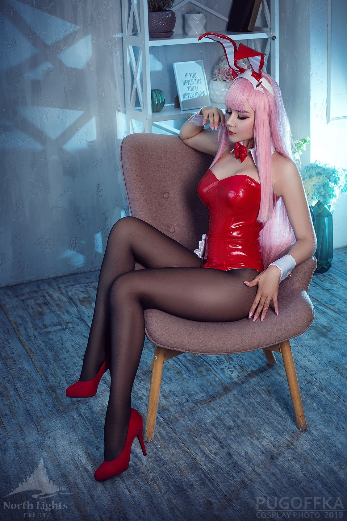 Original Bunny Suit Cosplay Costume Handmade Red Fake Vinyl Etsy