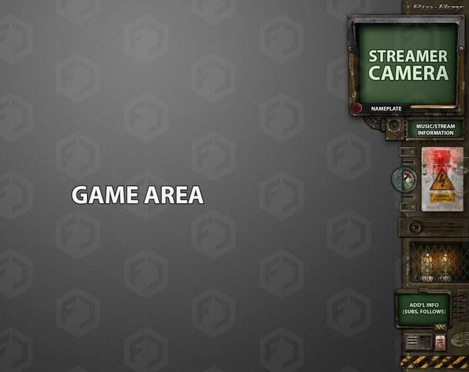 Fallout-inspired Animated Overlay / Sidebar Assets for Twitch or ...