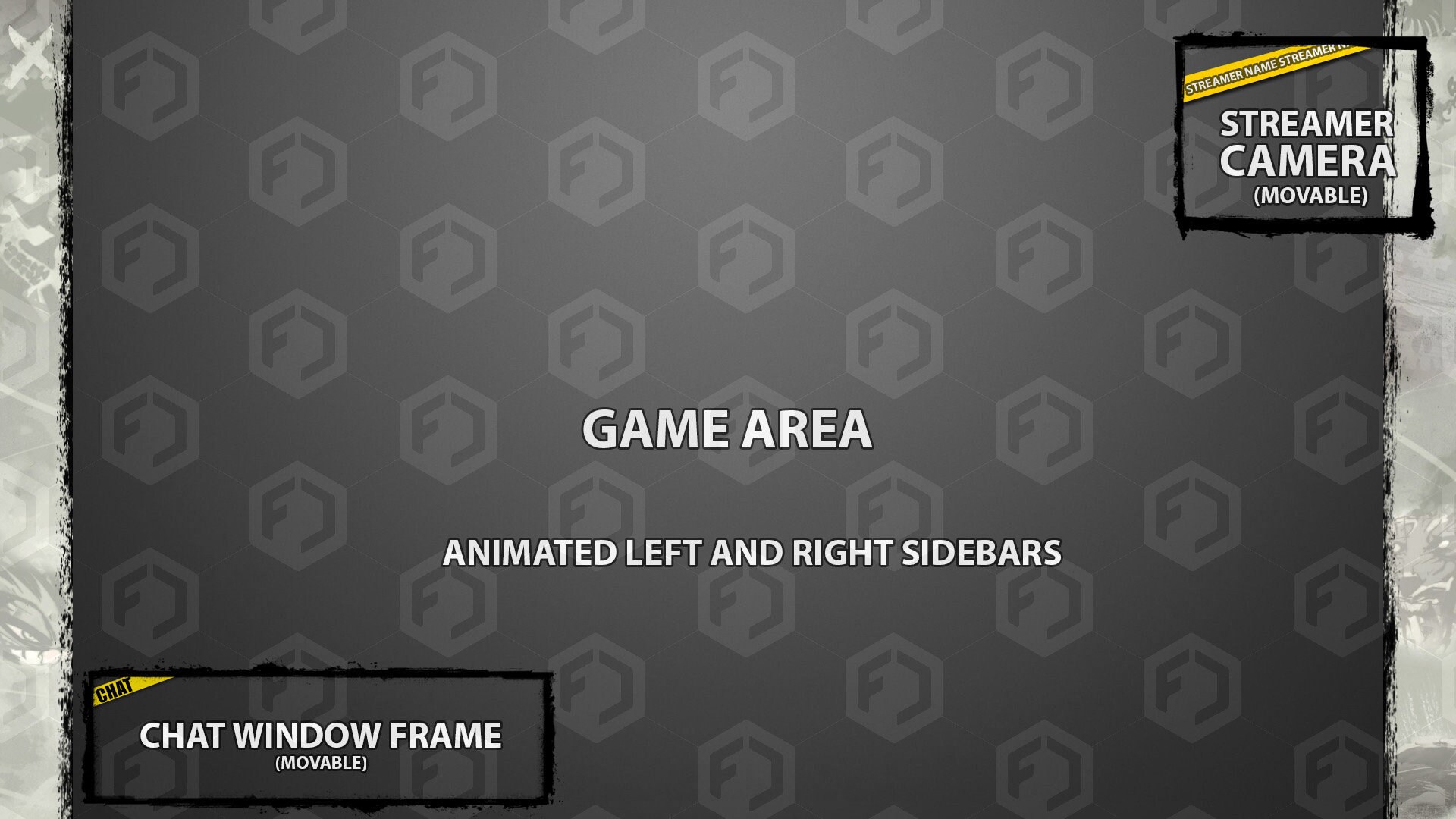 Graffiti-inspired Animated Overlay / Sidebar Assets for Twitch or ...