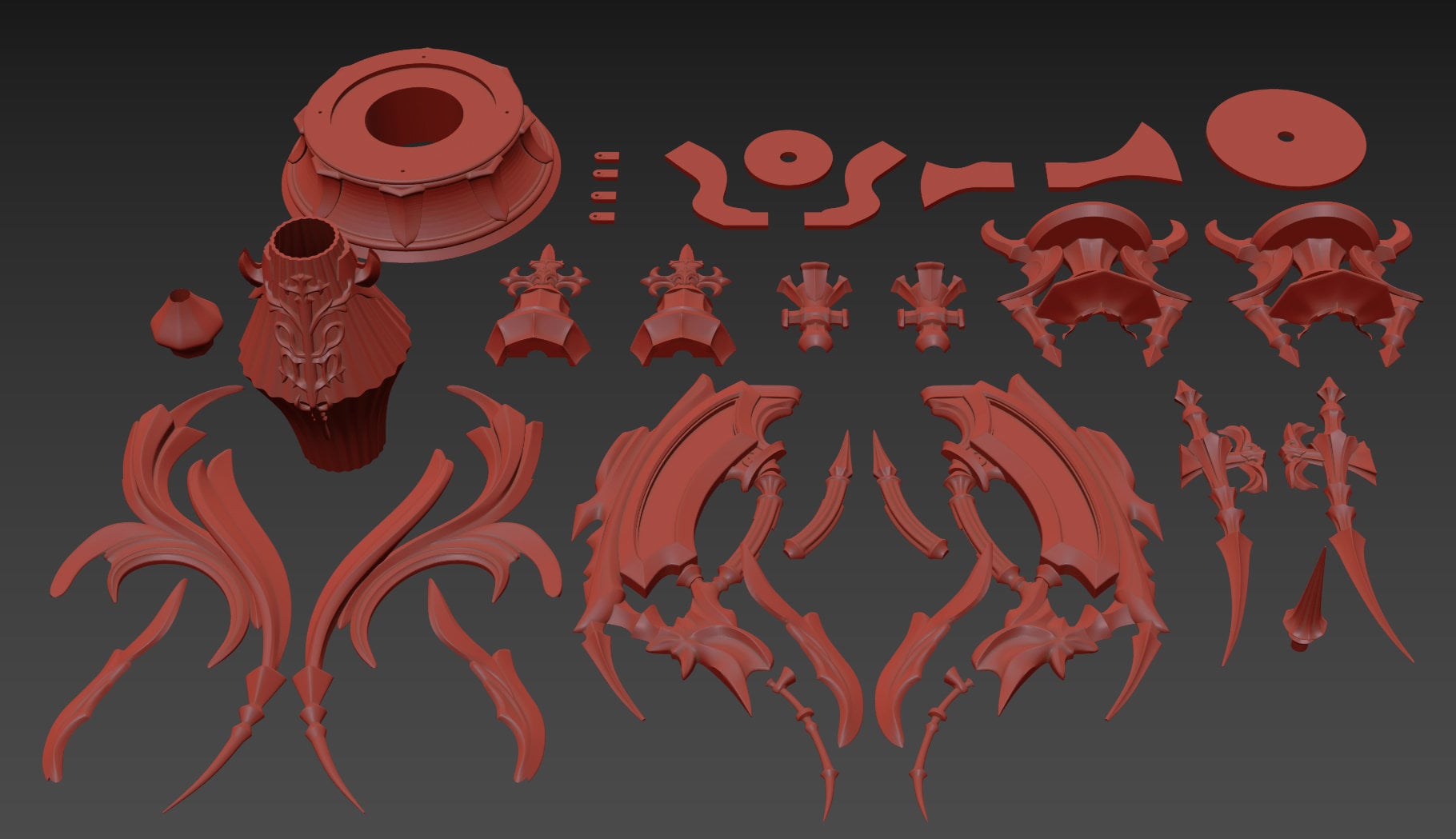 FFXIV Red Mage Antiquated Murgleis Focus 3D Print Files - Etsy