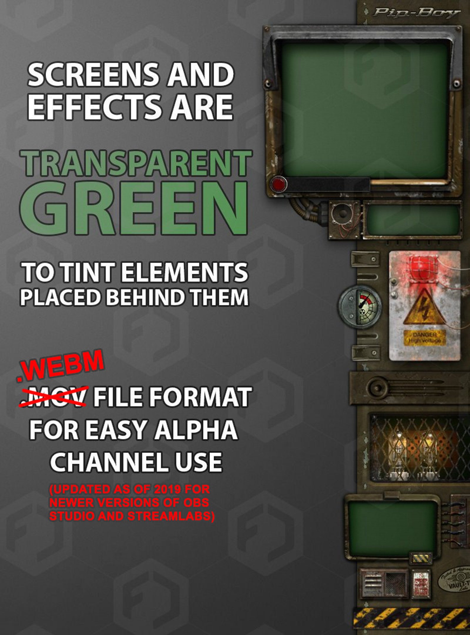 Fallout-inspired Animated Overlay / Sidebar Assets for Twitch - Etsy