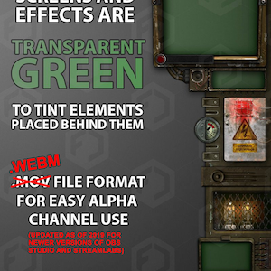 Fallout-inspired Animated Overlay / Sidebar Assets for Twitch or ...
