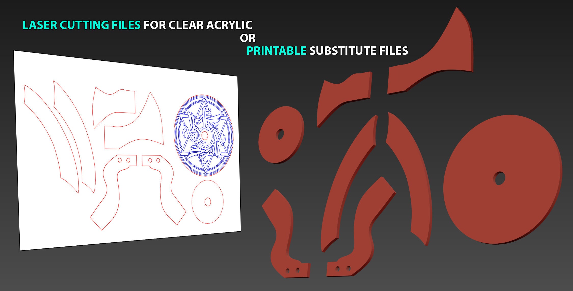FFXIV Red Mage Antiquated Murgleis Focus 3D Print Files - Etsy