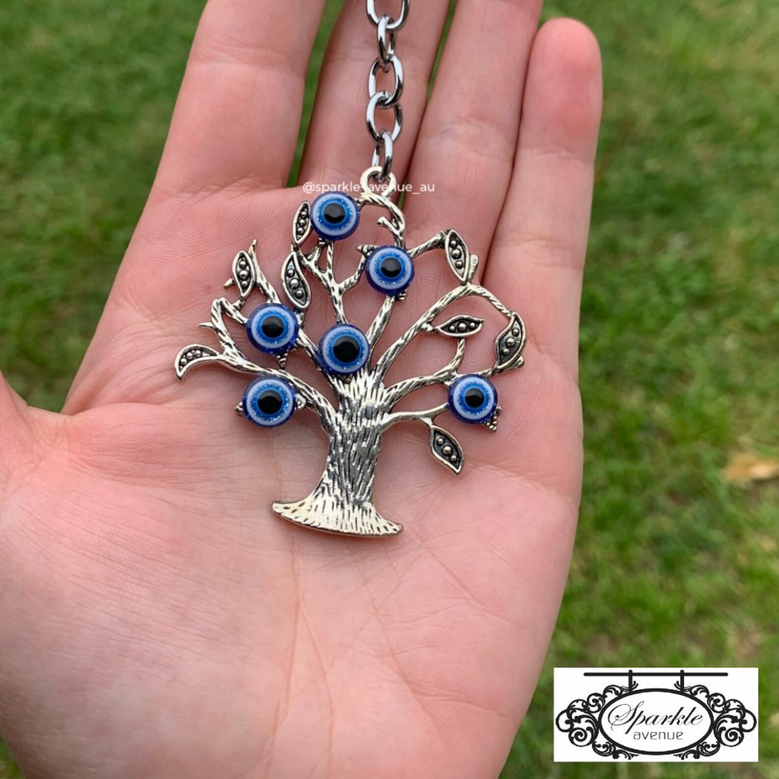 Evil Eye / TREE OF LIFE Keyring / Tree Evil Eye Keyring / Evil - Etsy