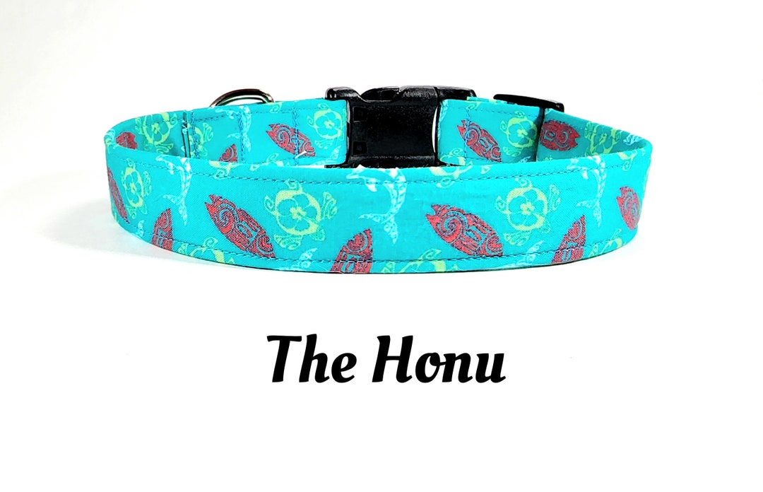 Dog Collar - the Honu - Turtle Dog Collar - Dolphin Dog Collar - Surf ...