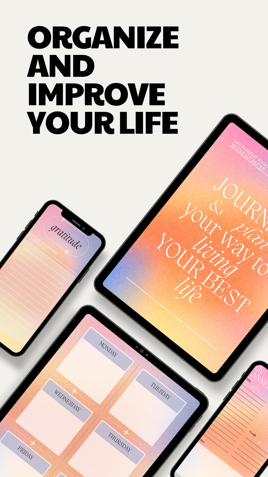 Digital Download Planner and Journal 2023 Daily, Weekly & Monthly ...