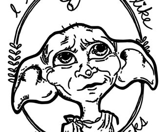 Paper, Party & Kids Papercraft Embellishments Cute Dobby Cut File Dobby ...