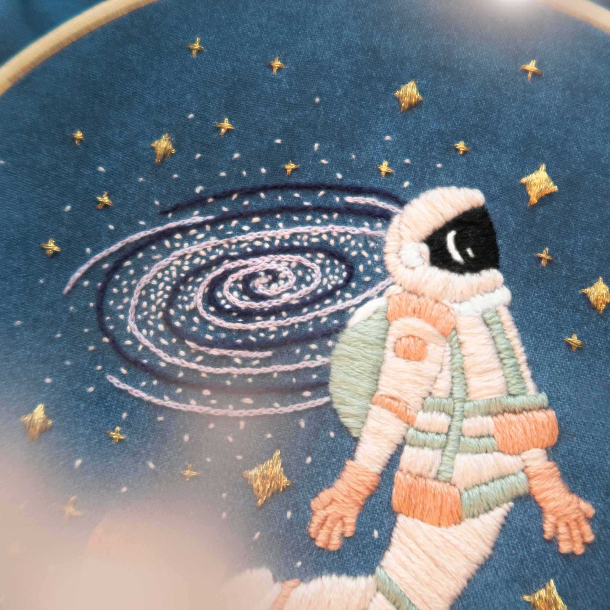 Astronaut Outer Space Embroidery Art Pattern | Space Embroidery Pattern ...