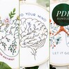 Heart Anatomy Embroidery Pattern - DIY Digital Download - PDF Pattern ...