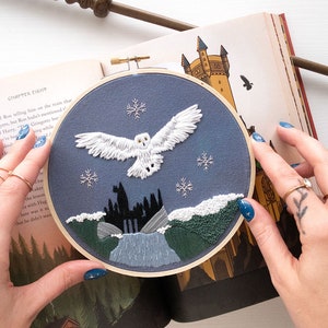 Magic Owl Castle Embroidery Kit - Etsy