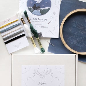 Magic Owl Castle Embroidery Kit - Etsy