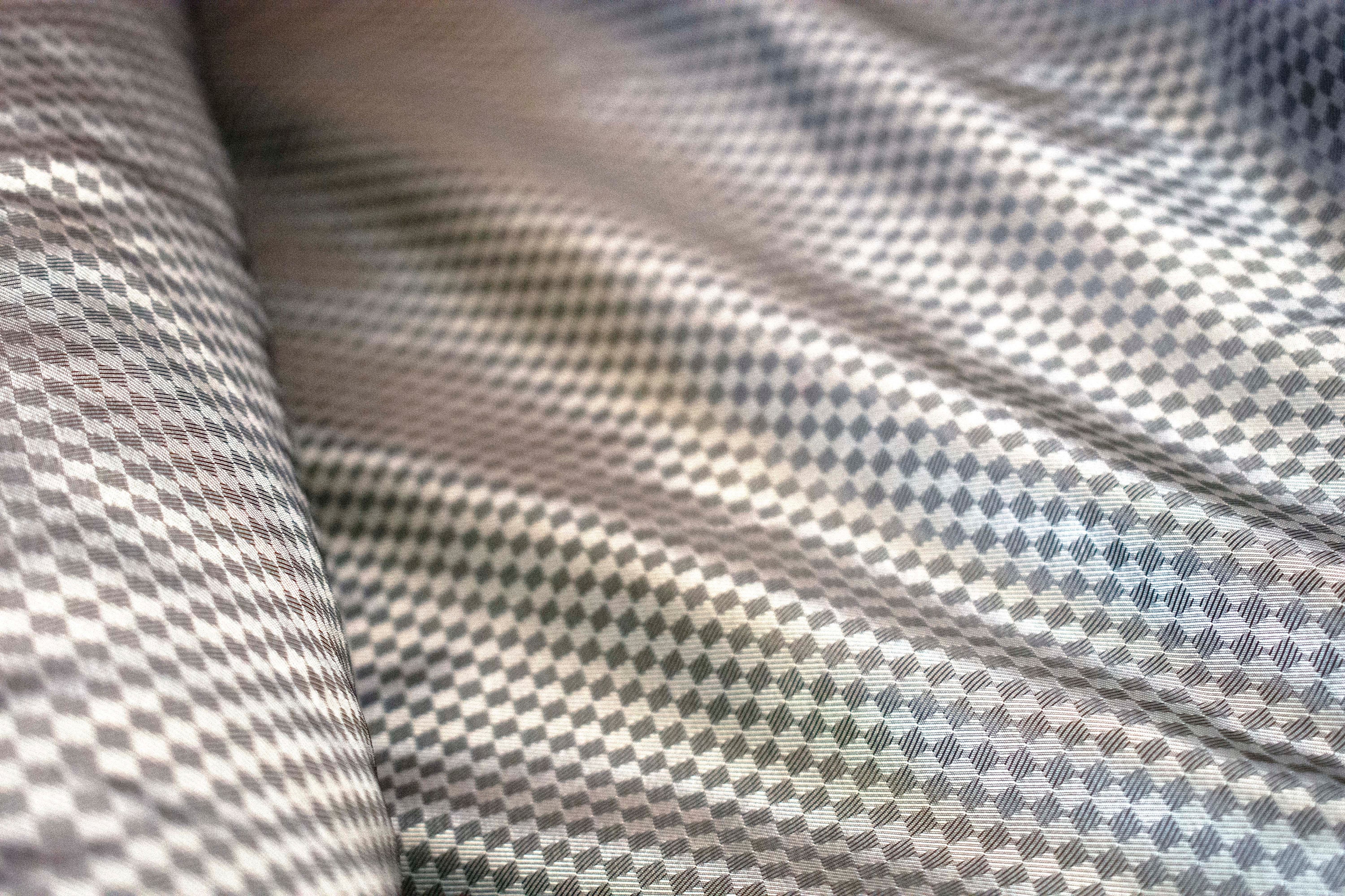 Silver Checkerboard Lining Fabric Jacquard / Ship From USA Sold by the ...
