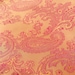 Orange Red Paisley Lining Fabric Ships From USA Jacquard Custom ...