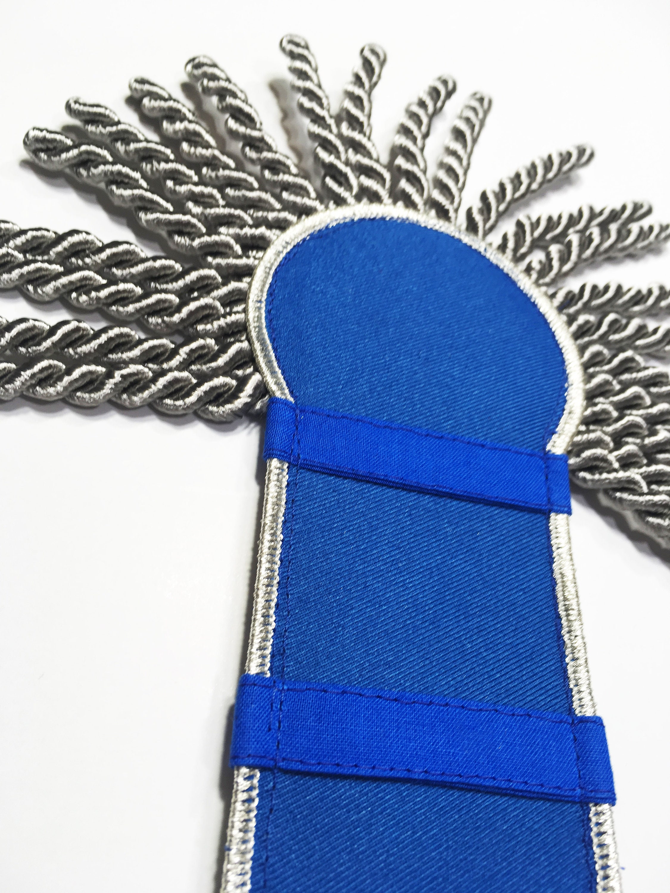 Blue Silver Star Epaulettes / Ships From USA Embroidered - Etsy