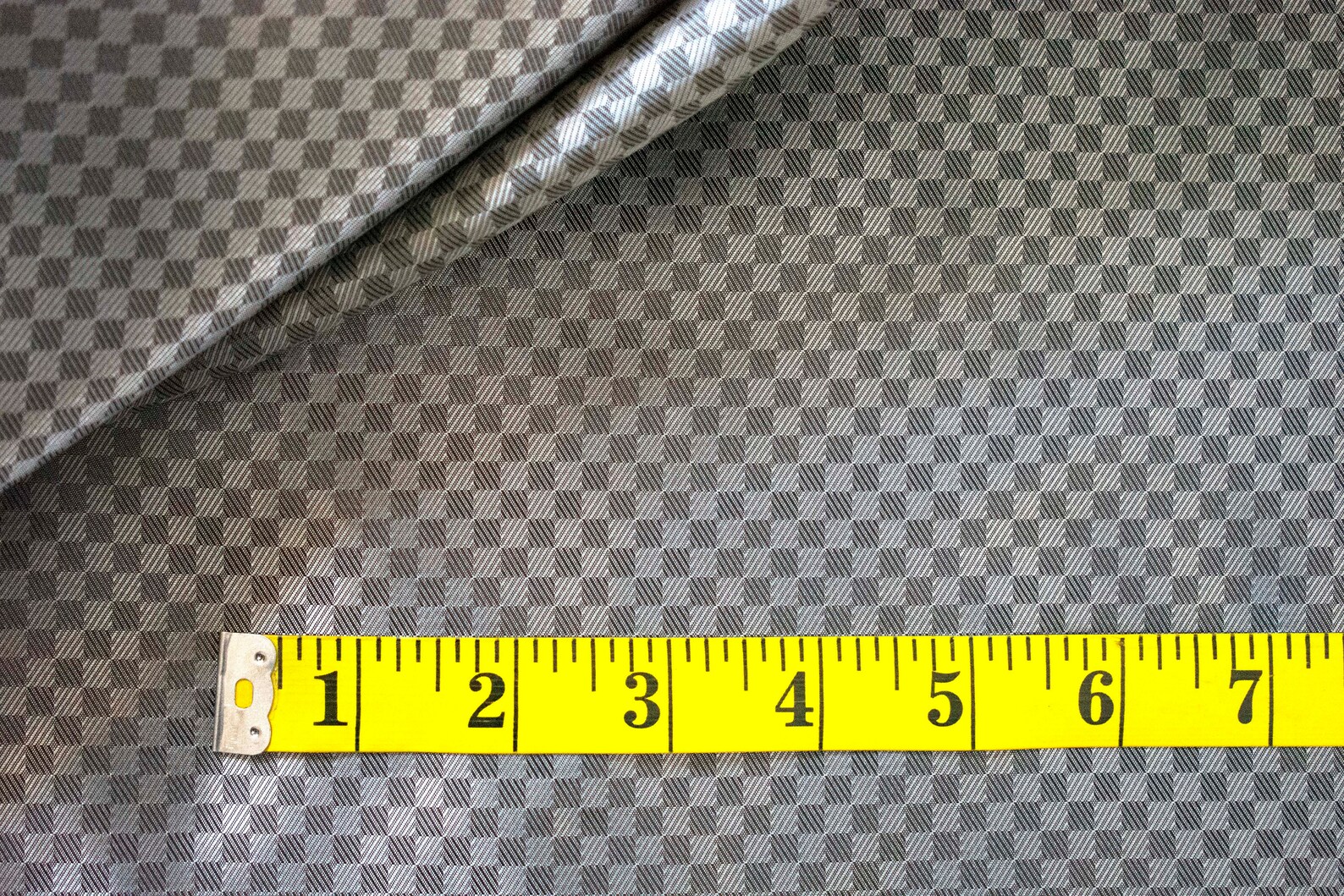 Silver Checkerboard Lining Fabric Jacquard / Ship From USA - Etsy
