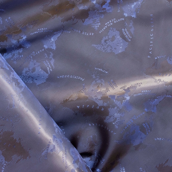 Map Fabric - Etsy