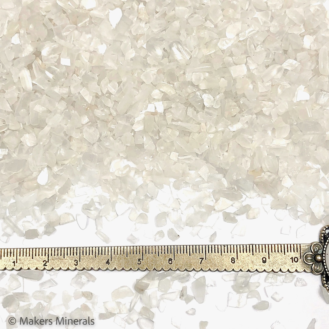 Crushed Creamy White Moonstone grade A From India, Coarse Crush, Gravel ...