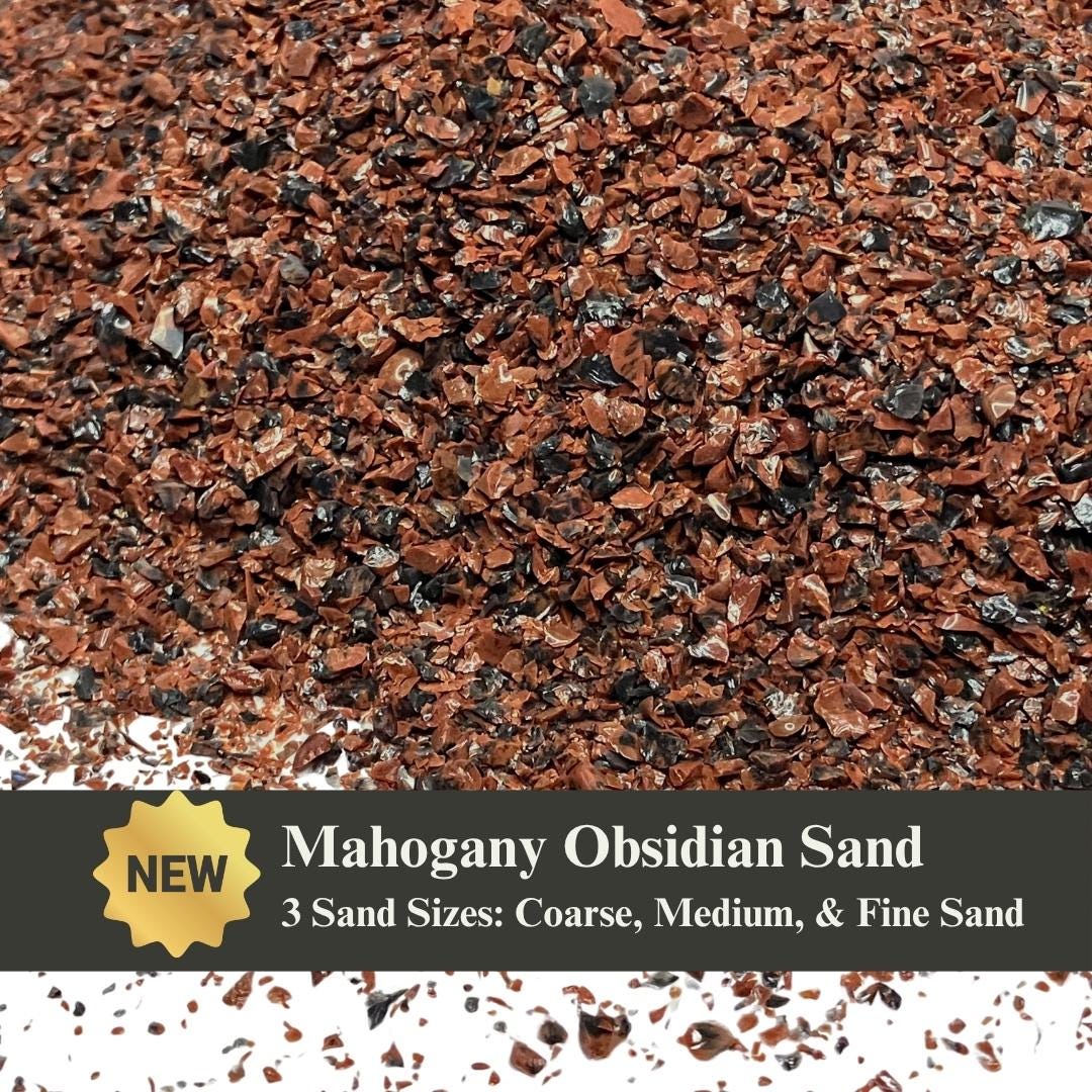 Crushed Mahogany Obsidian Sand From Mexico, 3 Sand Sizes for ...