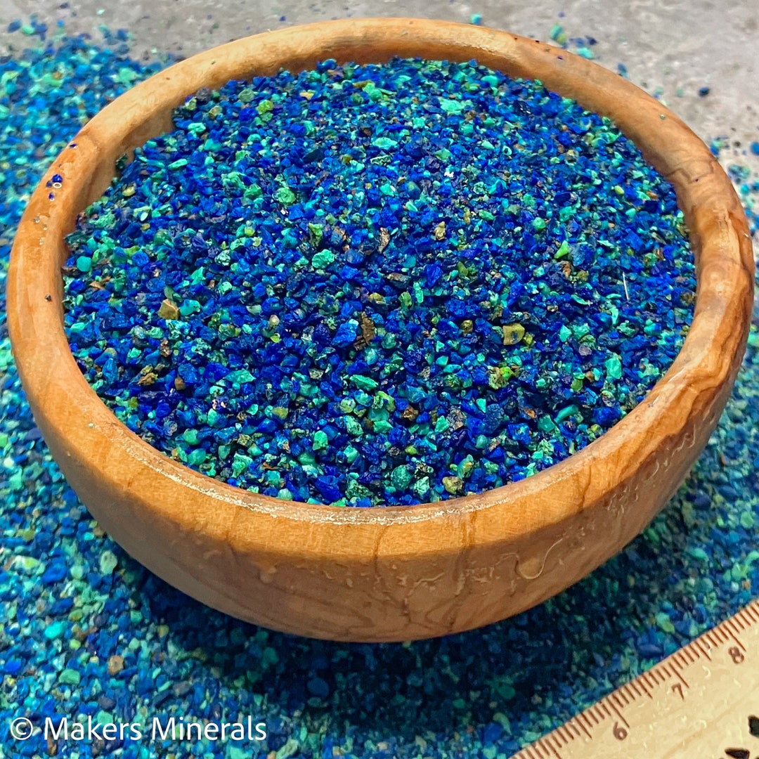 Crushed Azurite, Malachite, Shattuckite Sand From China, Small Batch ...