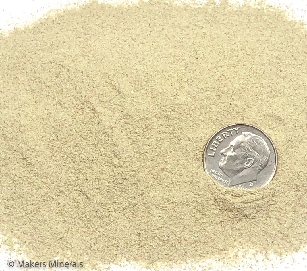 Crushed Green Unakite Powder From South Africa, Fine Crush