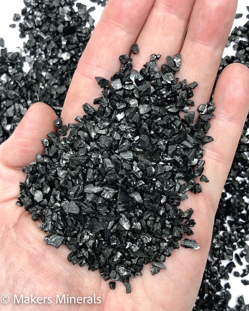 Crushed Black Jet Chips A++ From the United States, Pea-sized Gravel ...
