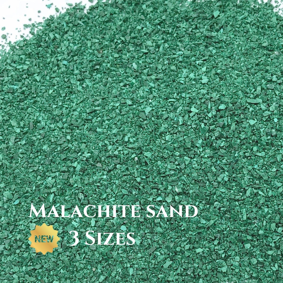 Crushed Green Malachite Sand From Mexico, 3 Sand Sizes for Woodworking ...