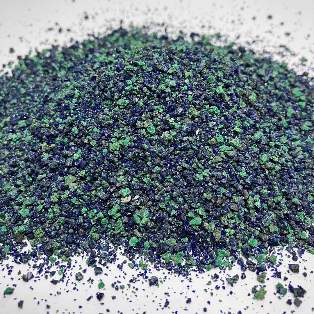 Crushed PREMIUM Azurite and Malachite Sand From China, Small Batch ...