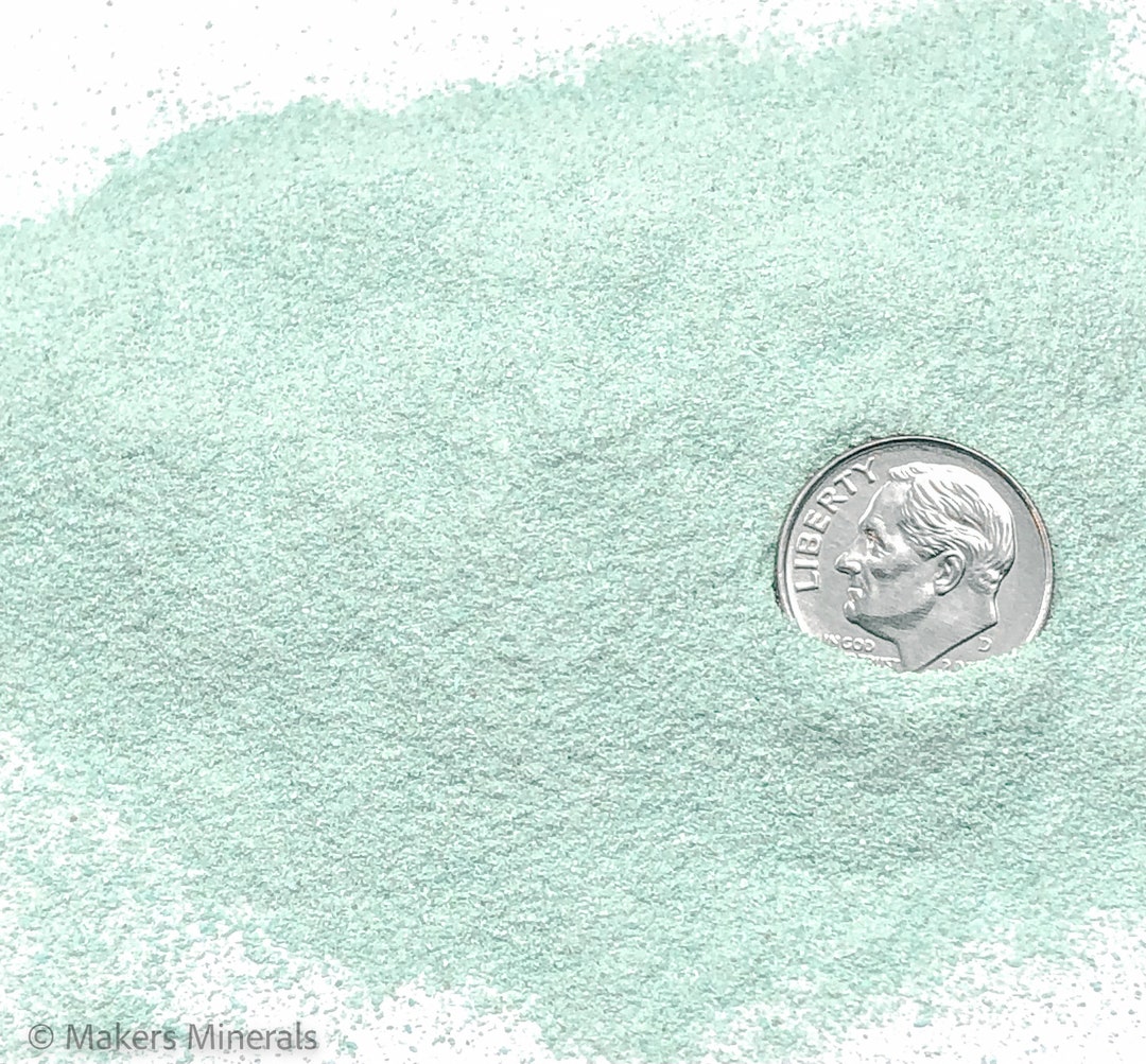 Crushed Blue-green Fox Turquoise Powder From Nevada, Fine Crush