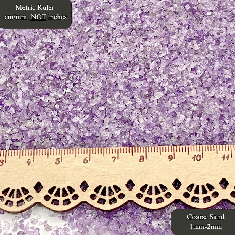 Crushed Purple Amethyst (grade A) Sand From Namibia, 3 Sand Sizes for ...