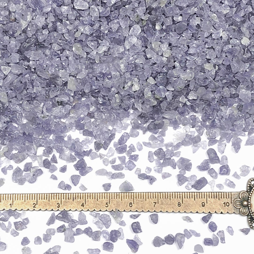 Crushed Indigo Iolite Chips (cordierite) A+ From India, Pea-sized Size ...