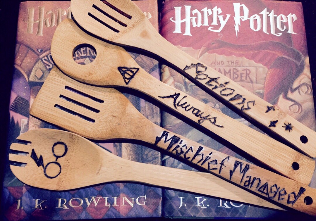 Harry Potter Wood Burned Spoons - Etsy Australia