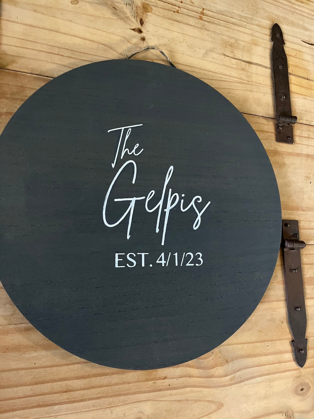 Custom Wood Round Signs - Etsy
