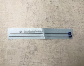 Miniature Knitting Needles single Ended Size 24 0.6mm | Etsy