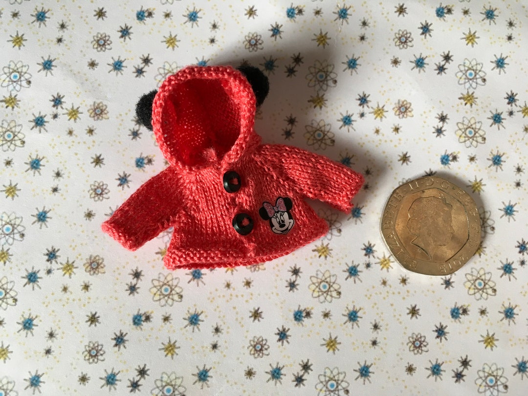 Dollshouse 1/12th Miniature Hand Knitted Hooded Jacket - Etsy